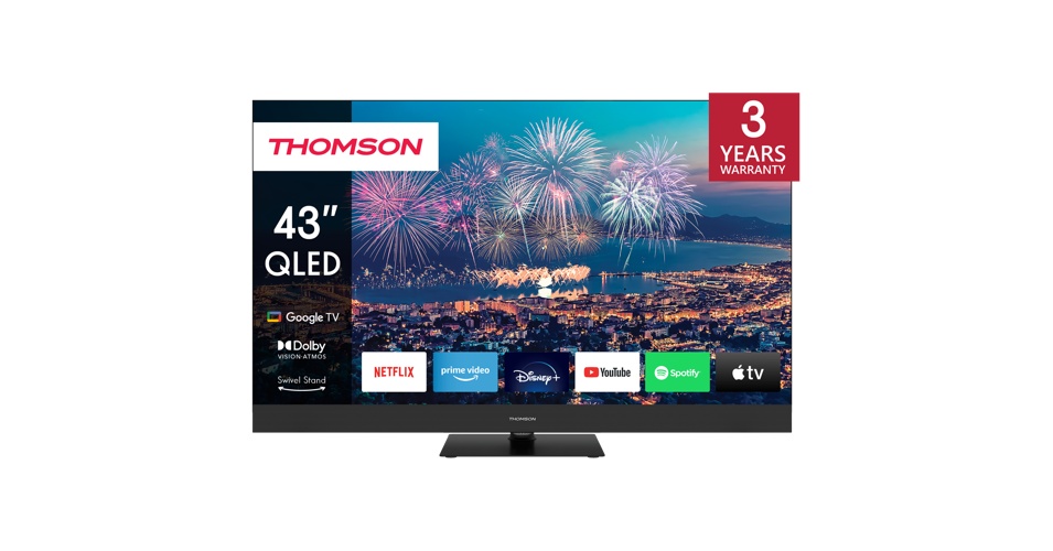 Thomson 43" 4K QLED Plus Google TV (2024) 43QG6C14 | Telia
