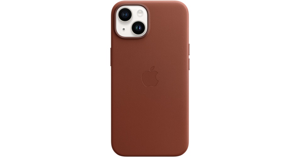 Apple iPhone 14 Leather Case -MagSafe-suojakuori Umbra | Telia