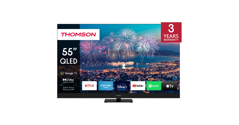 Thomson 55" 4K QLED Plus Google TV (2024) 55QG6C14 | Telia