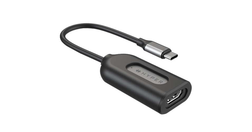 HyperDrive USB-C to 8K 60Hz / 4K 144Hz HDMI harmaa | Telia