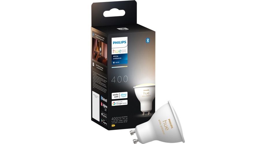 Philips Hue White Ambiance GU10 -älylamppu | Telia