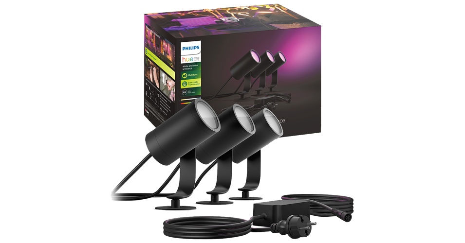 Philips Hue Lily Outdoor -kohdevalaisin (3 kpl) | Telia