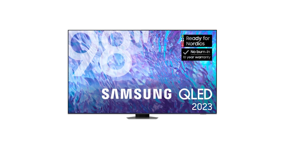 Samsung 98" 4K QLED Smart TV (2023) TQ98Q80CATXXC musta | Telia