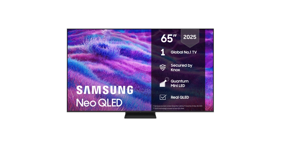 Samsung 65" Neo QLED 4K MiniLED Smart TV (2025) QN80F | Telia