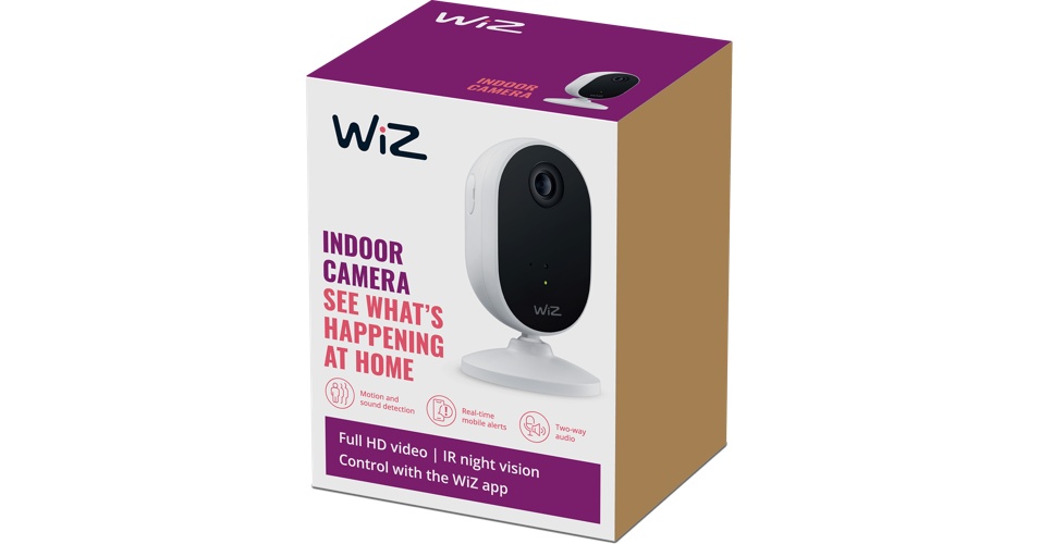 WiZ Indoor -valvontakamera Valkoinen | Telia